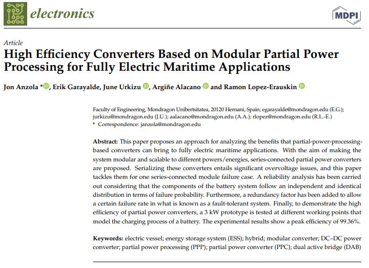 High Efficiency Converters based on Modular partial Power Processing ...